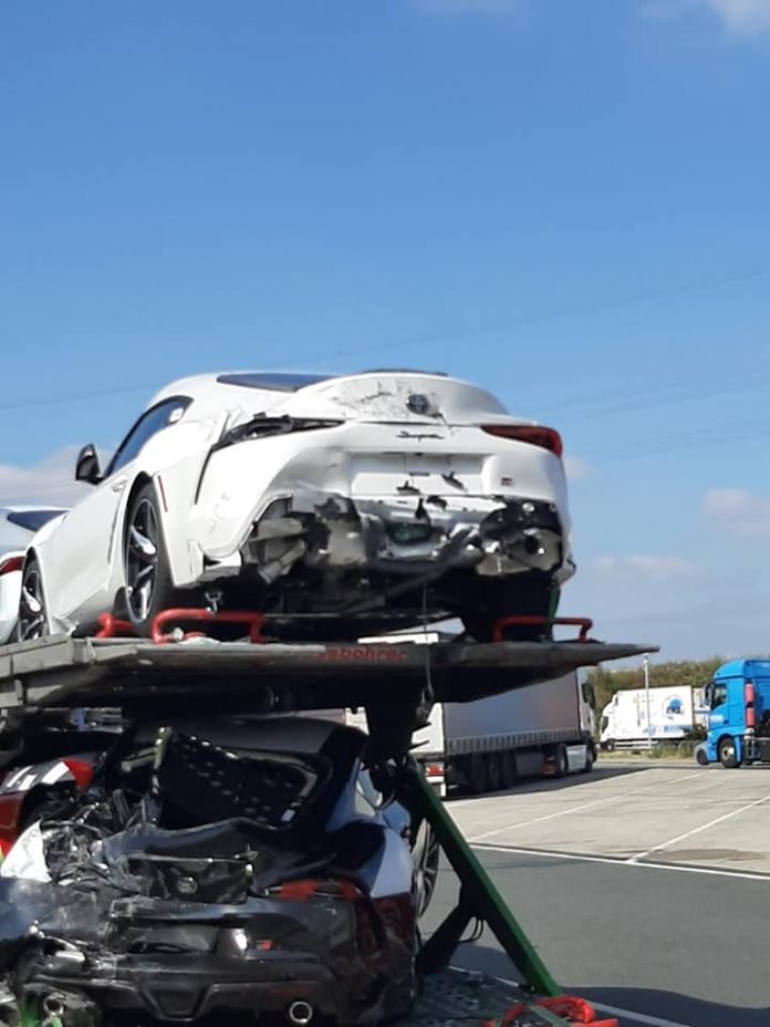 Três Toyota Supra zero km são destruídos em acidente - Motor Show