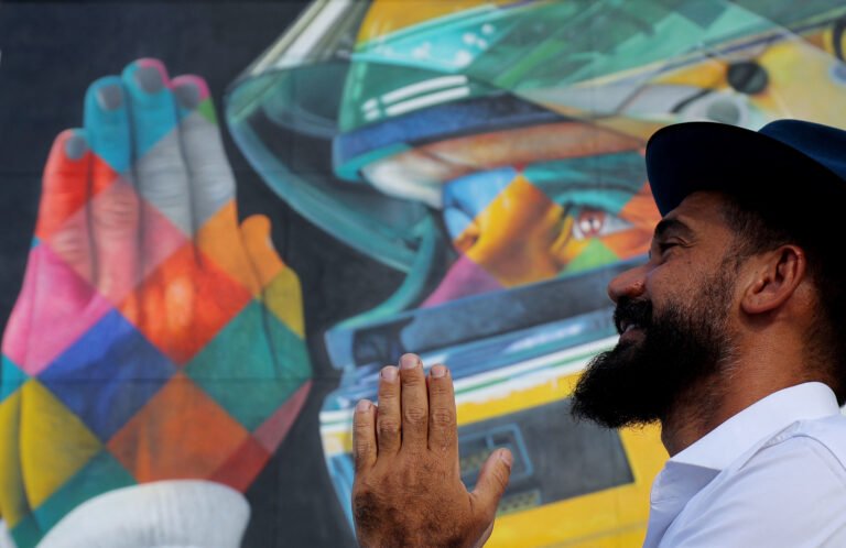 Eduardo Kobra inaugura mural em homenagem a Senna em Miami; veja fotos ...
